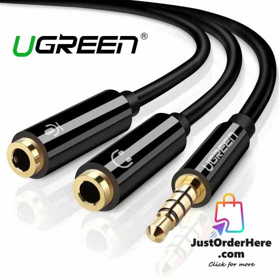 Ugreen Headphone Splitter Cable with Mic